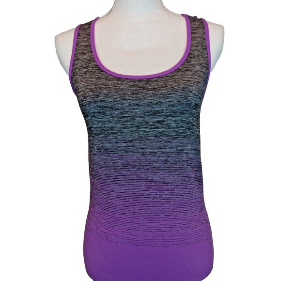 Factories Connections | Tops | Sports Athletic Purple Black Stripe Xl ...